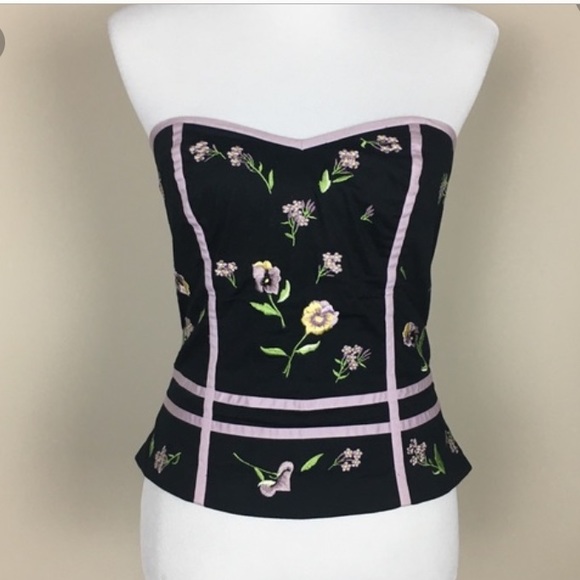 elevenses | Tops | Elevenses Floral Heart Shaped Tube Top | Poshmark